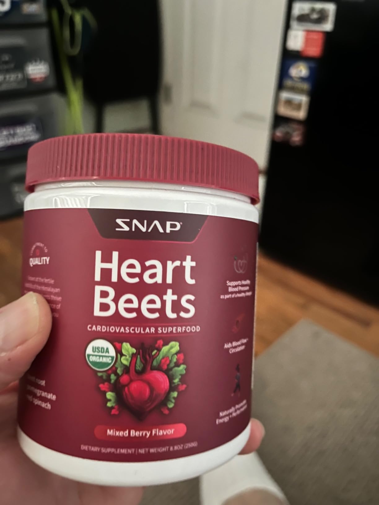 Amazon.com: Snap Supplements Heart Beets, USDA Organic Beet Root Powder ...