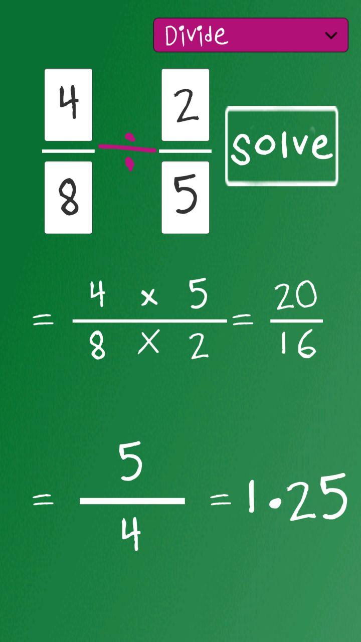 Fractions Calculator / Solve Fractions Operations - App on Amazon Appstore