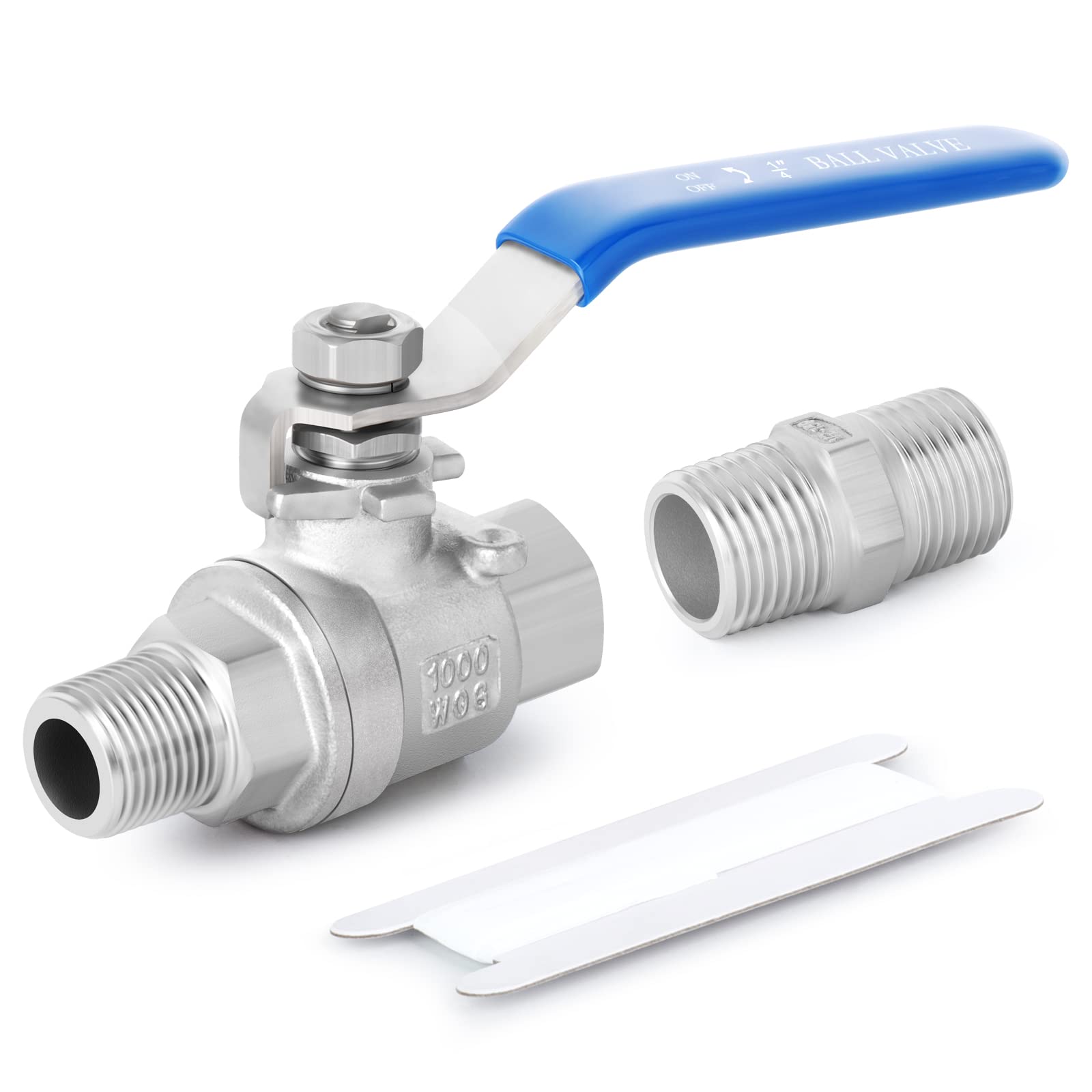 Snapklik.com : TAISHER 1 PCS 1/4 NPT Male X 1/4 NPT Female Heavy Duty ...