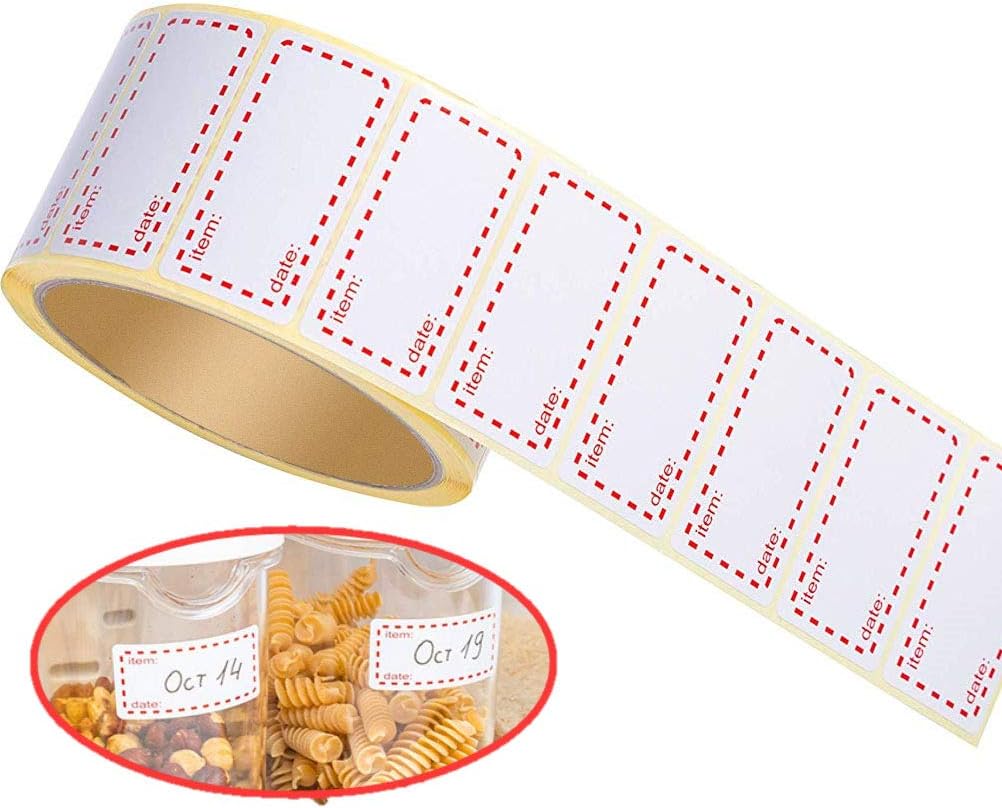 LATERN 500 Pieces Freezer Labels, Food Storage Freezer Self Adhesive ...