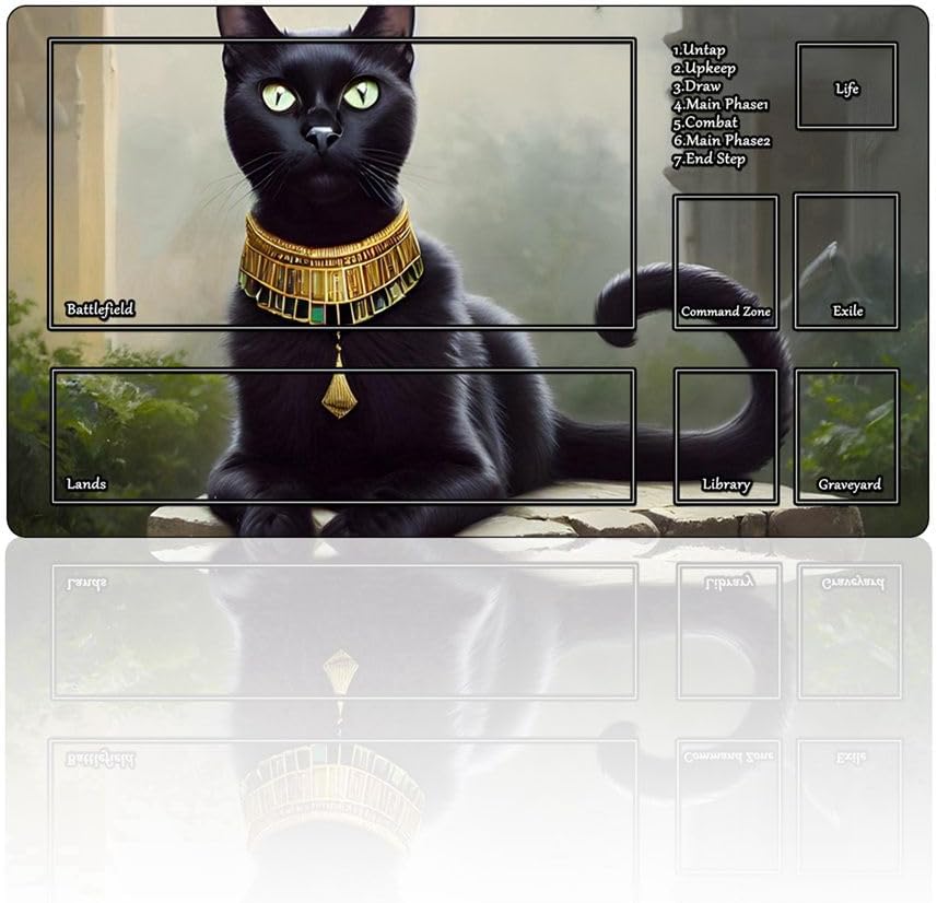 Amazon.com: MTG Play Mat, 24x14inches TCG Game Mat with Zones for ...