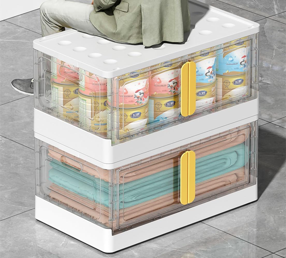 Fordonral Paquete de 4 contenedores de almacenamiento plegables grandes ...