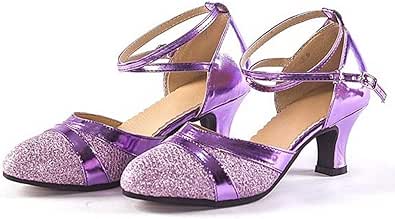 Amazon.com | Low Heel Salsa Dance Shoes for Women, Comfortable ...