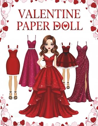 Valentine paper Doll: Hi Fashion Edition: A Stylish Collection of Dress ...