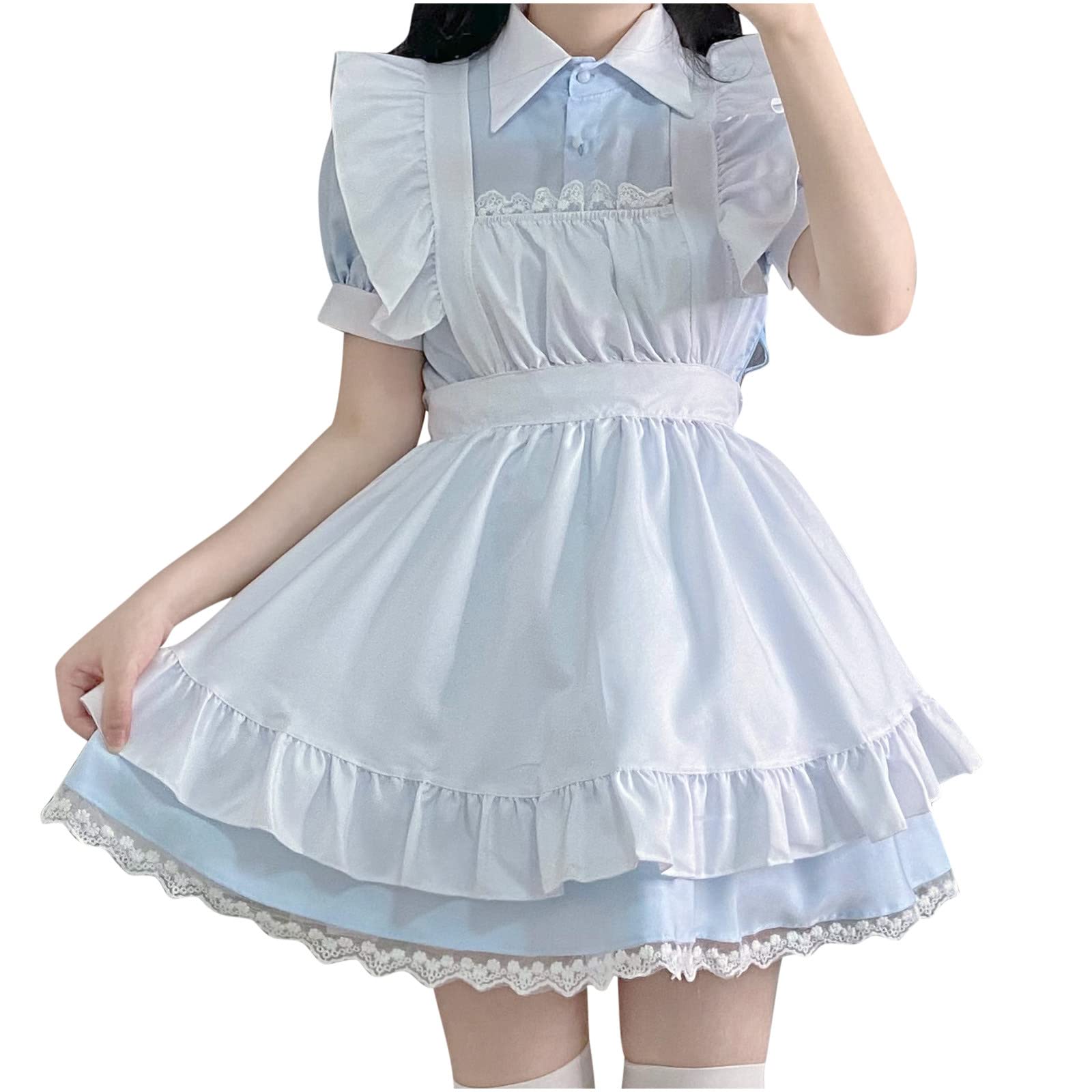 Buy Maid Outfit Cosplay Japanese Housemaid Costume Cute Girl Anime ...