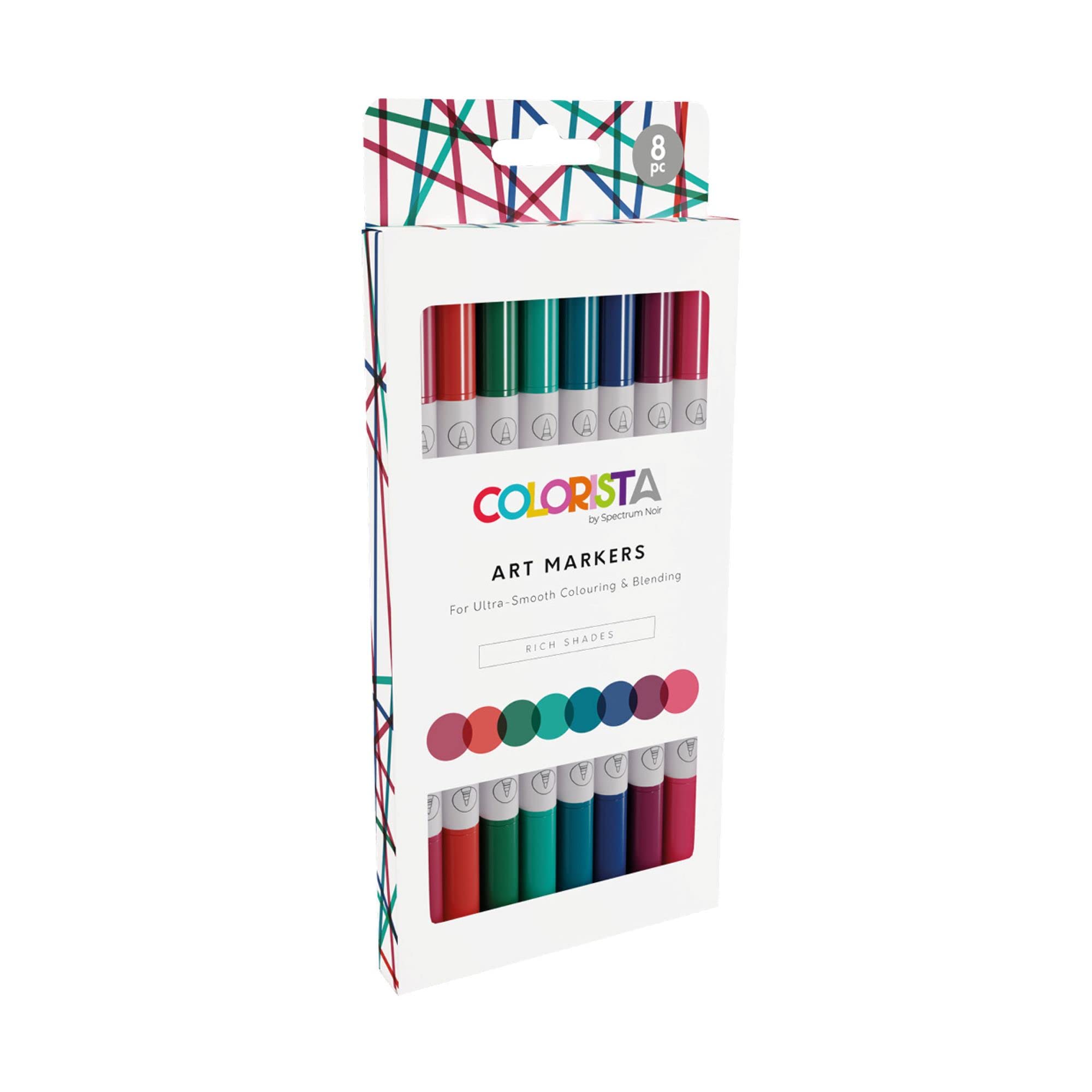 Amazon.com : Spectrum Noir Colorista Art Markers - Pack of 8 - Rich ...