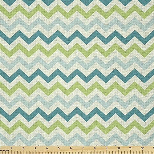 Chevron Pattern Blue And Green