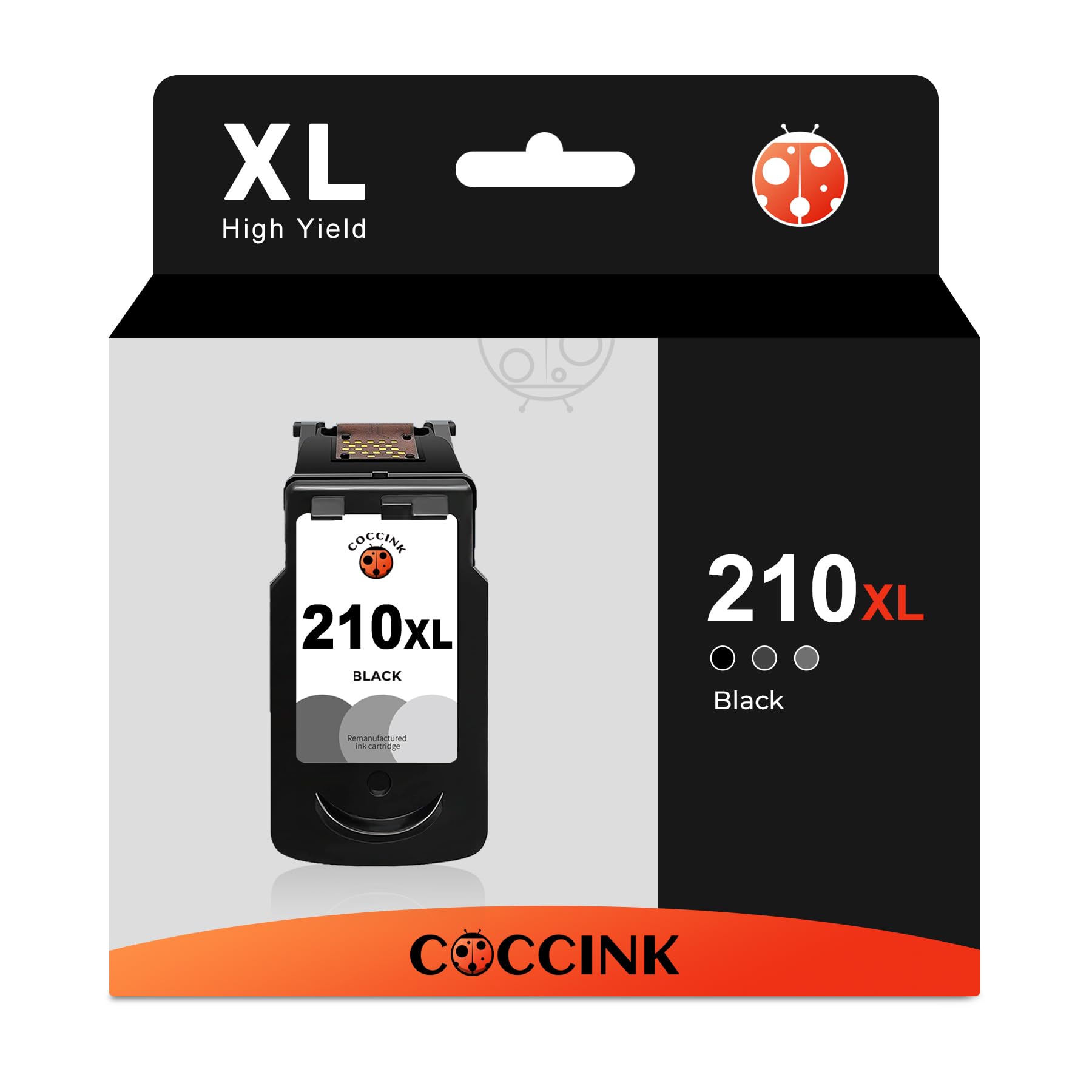 Amazon.com: COCCINK 210XL Ink Cartridge Black for Canon pixma MP280 ...