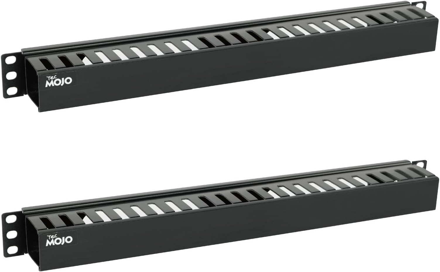 Amazon.com: Tecmojo 1U Server Rack Cable Management, Plastic Horizontal ...