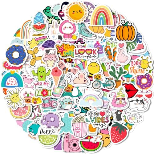 cobee Sloth Stickers, 100PCS Sloth Decals Cute Cartoon Animal Sticker ...