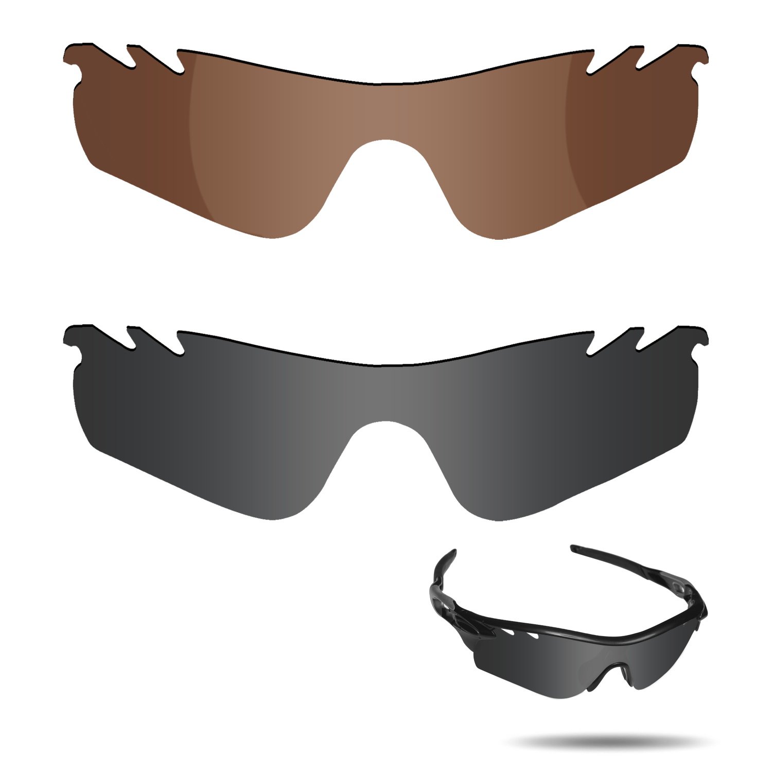 Amazon | 【2 pairs packed】Fiskr 剥がれ防止 Oakley Radarlock Path