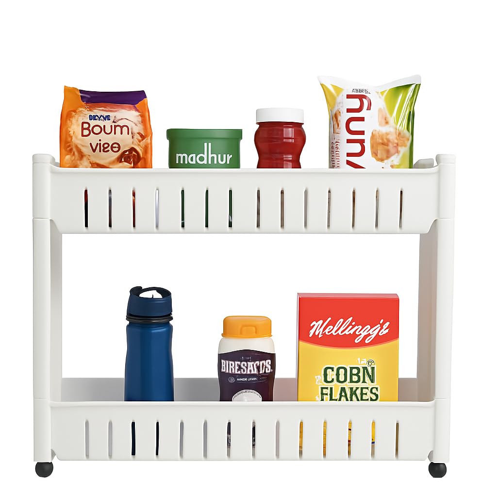 Attro Slim Rack 2 Layer Rack Made with Heavy Plastic Material ...