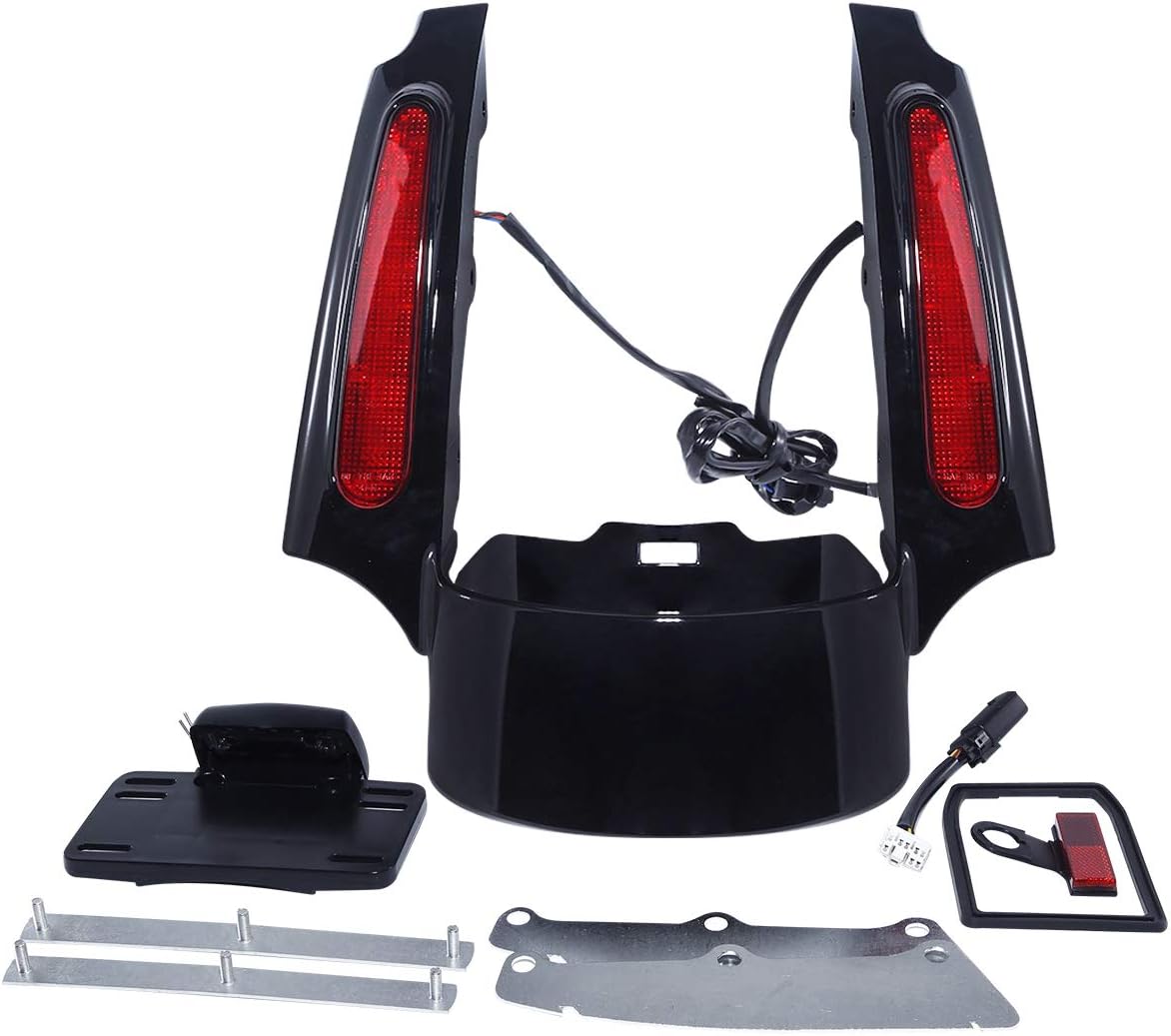 Amazon.com: Rear Fender Fascia Set with Integrated LED Stop/Tail/Turn Signal Lights Fit for ...