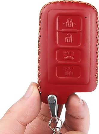 Amazon.com: Cadtealir Italian Leather Key Fob Cover Case compatible ...