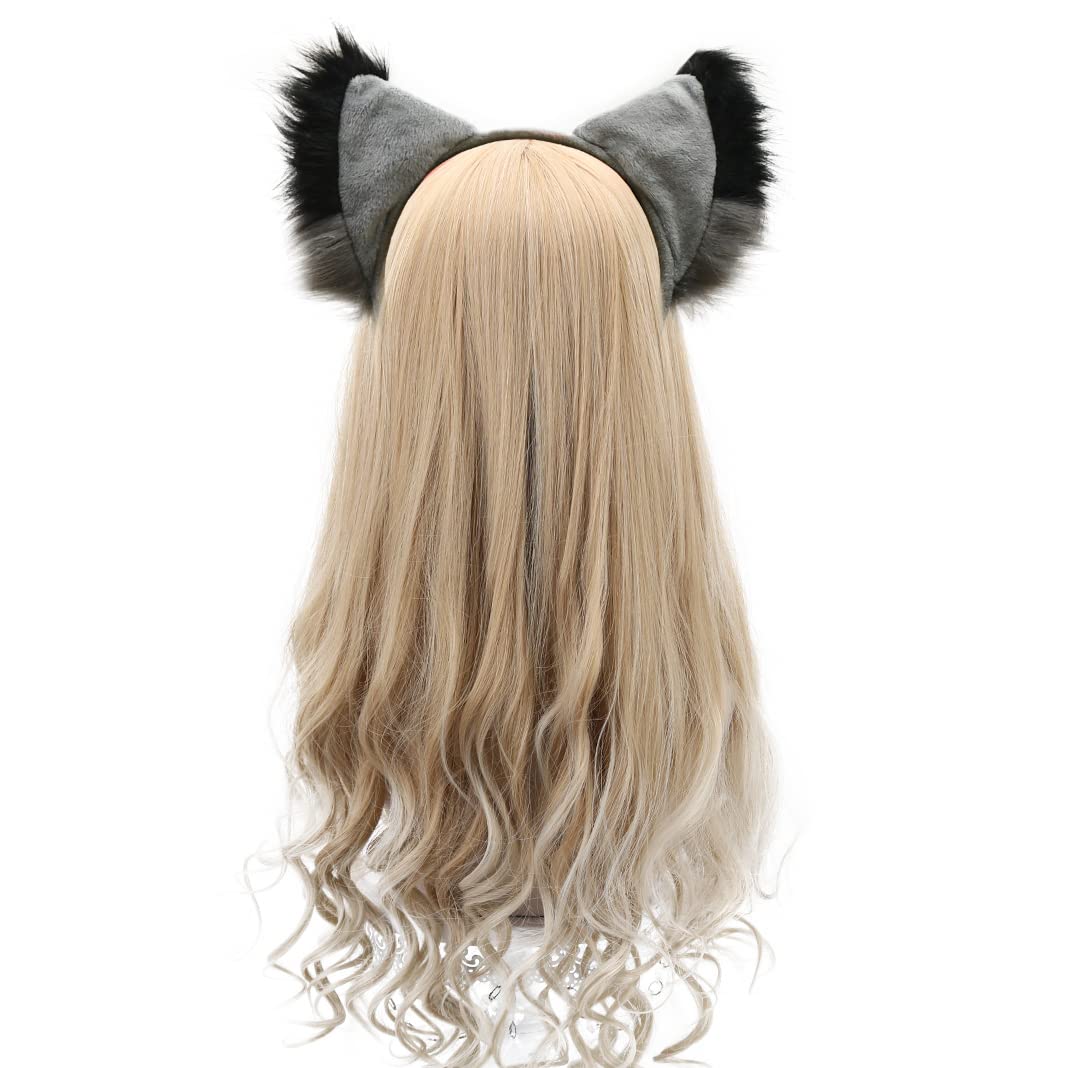 Snapklik.com : Plush Wolf Ears Headband-Halloween Christmas Festival Theme Party Animal Cosplay ...