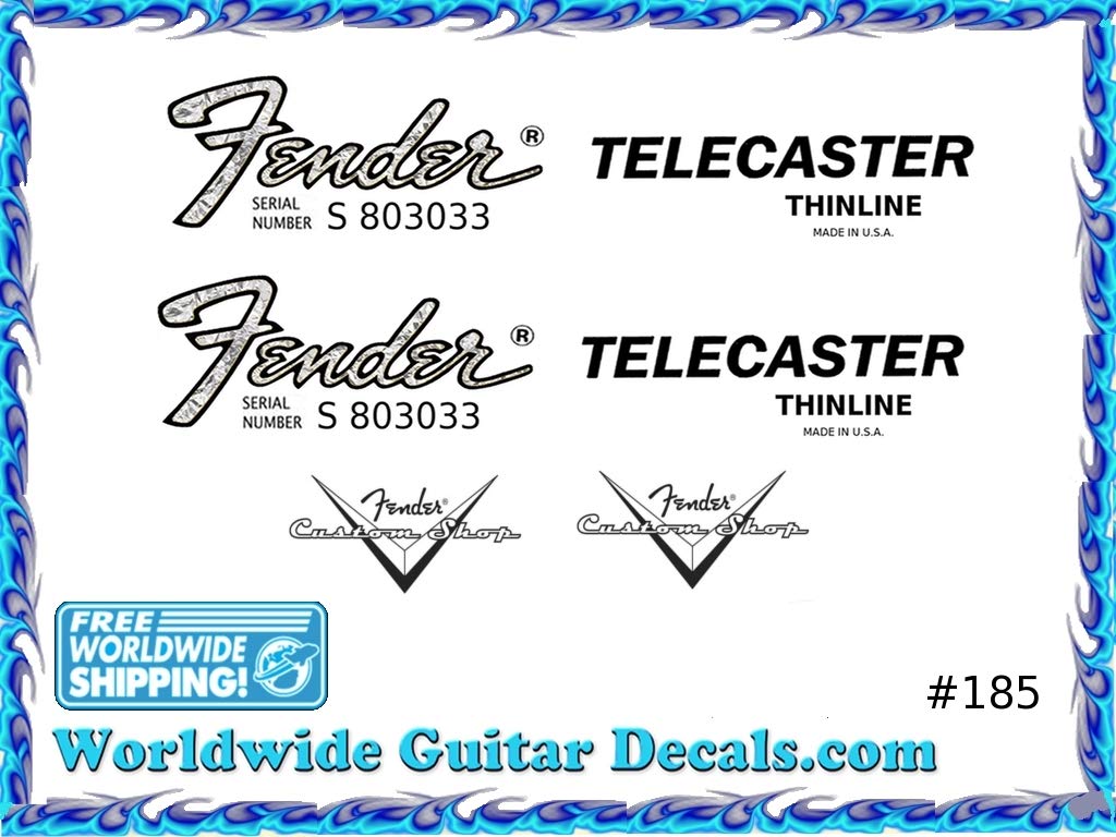 Buy Fender Telecaster Guitar Decal Headstock Waterslide Restoration ...