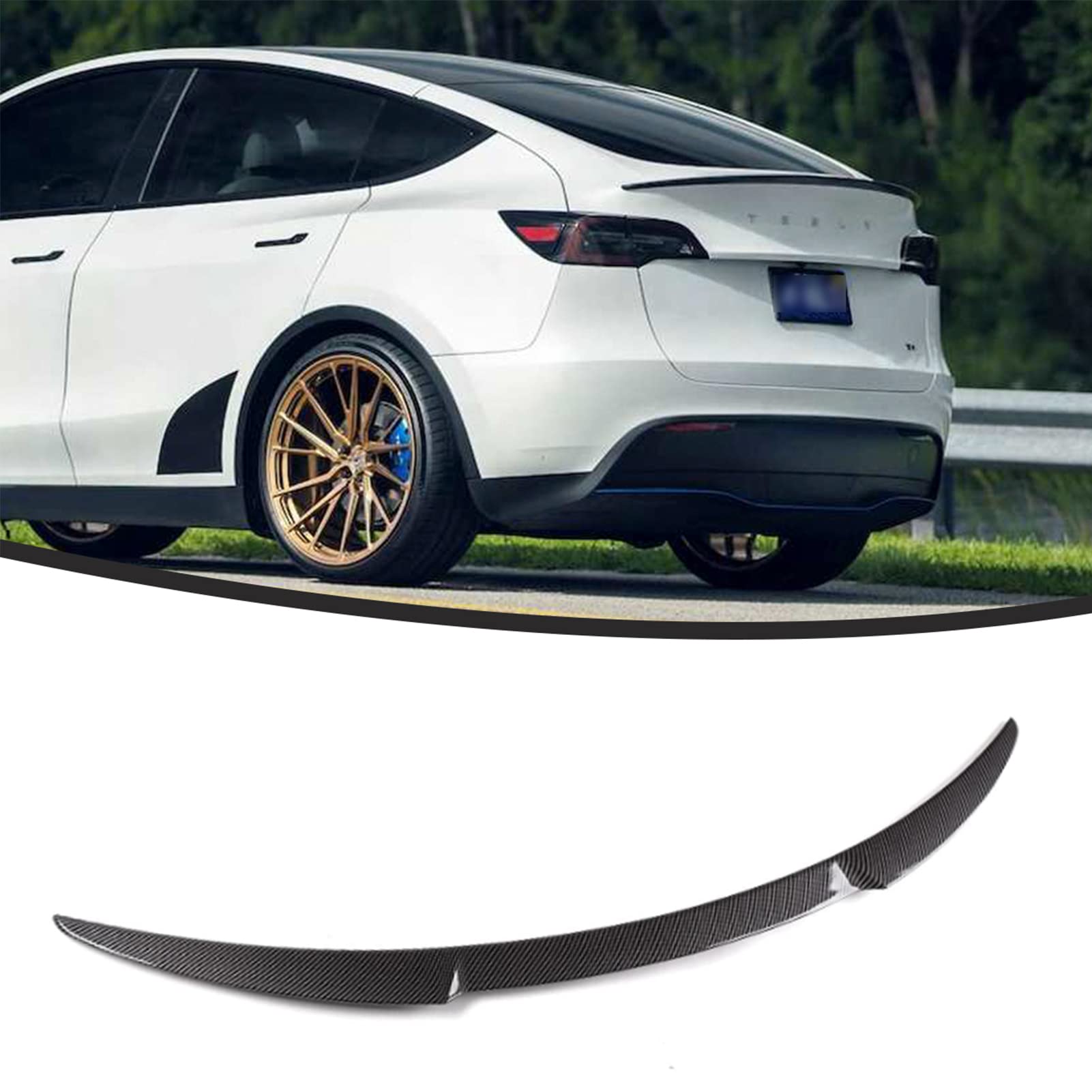 Buy KKoneAuto Spoiler Wing Rear Tail Wing for 2020-2022 Tesla Model Y ...