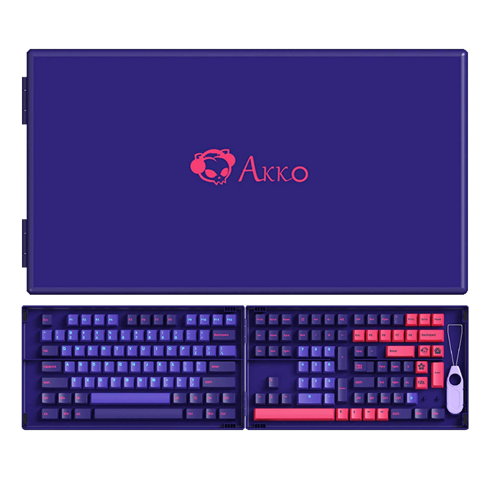 Buy Akko Neon 157-Key Cherry Profile PBT Double- Full Keycap Set for ...