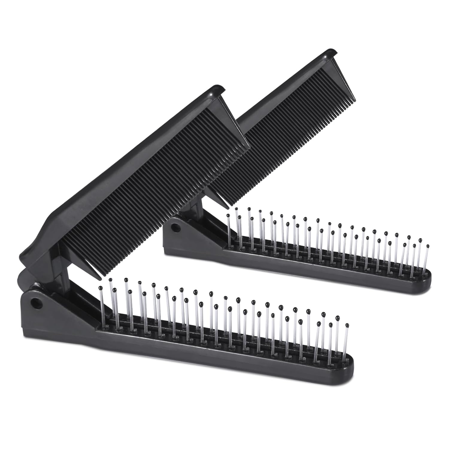 Amazon.com : Jurrissa 2 Pack Folding Hair Combs, Foldable Comb Brush ...