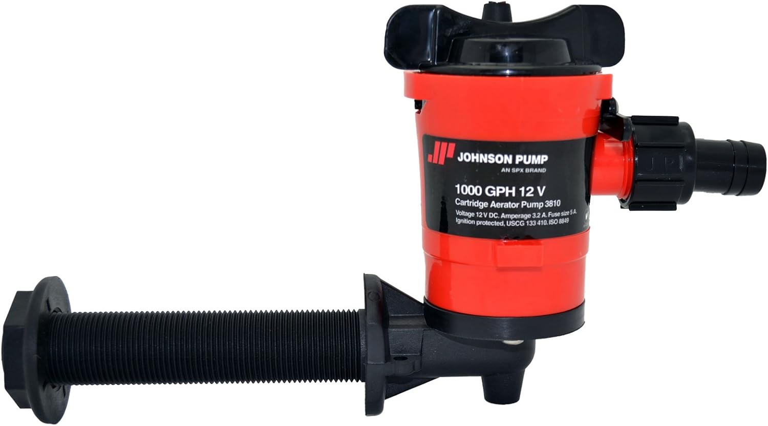 Johnson Pumps 38103 1000 GPH Cartridge 90-Degree Aerator Pump, Bilge ...