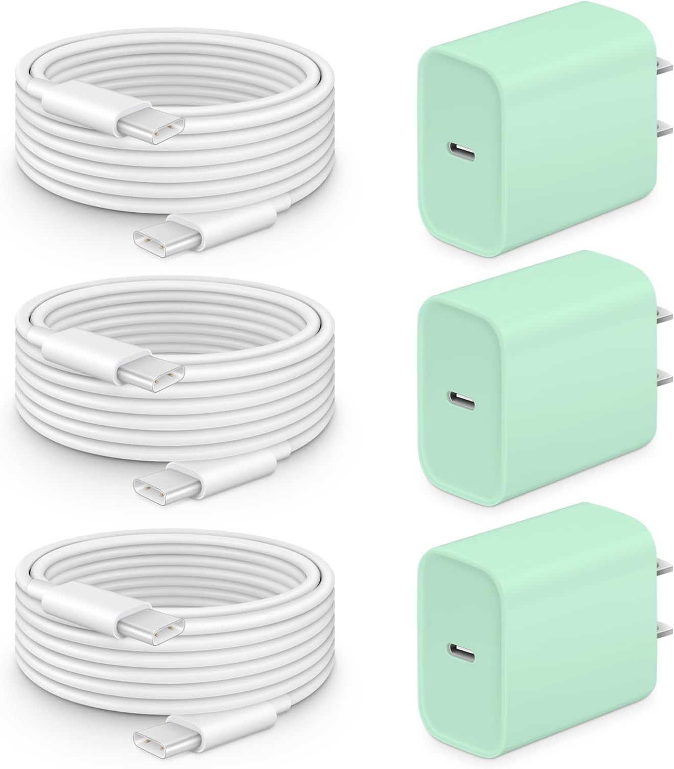 Amazon.com: TECKNET USB C Charger Block, Mini Foldable Plug Charger ...