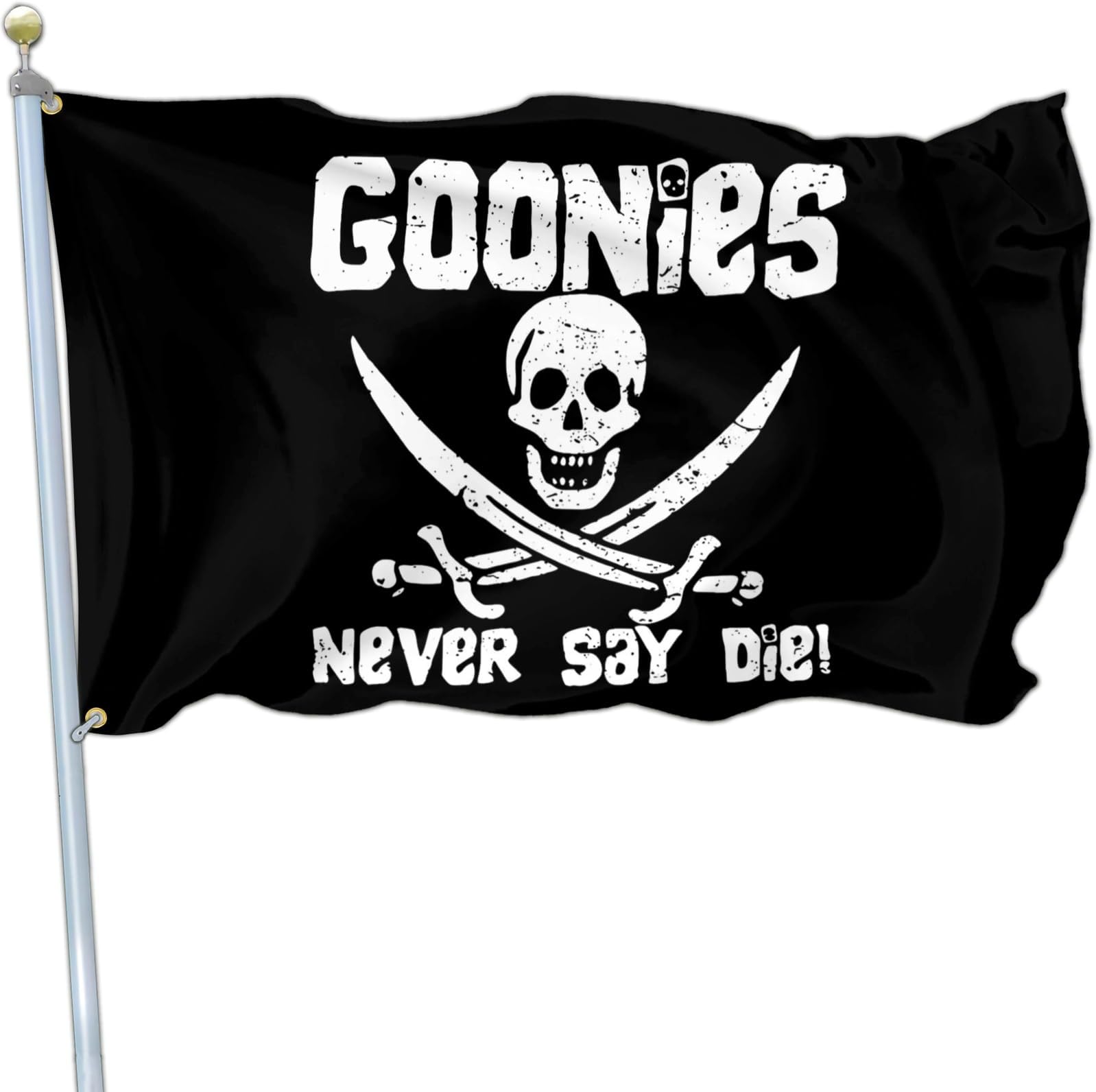 Amazon.com : Home and Holiday Flags Pirate Flag 3x5 Beatings Will ...