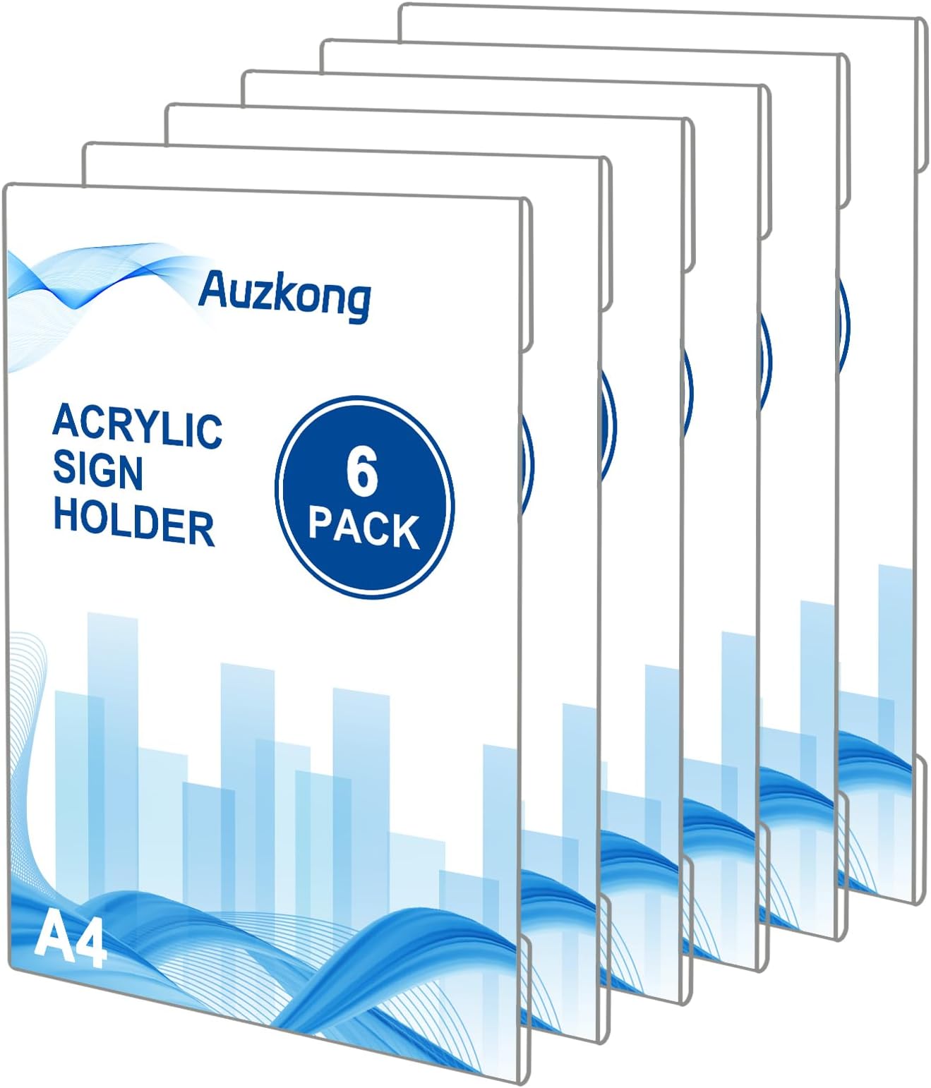 Kurtzy 10 Pcs A4 Adhesive Wall Mount - Universal Clear Acrylic Poster ...