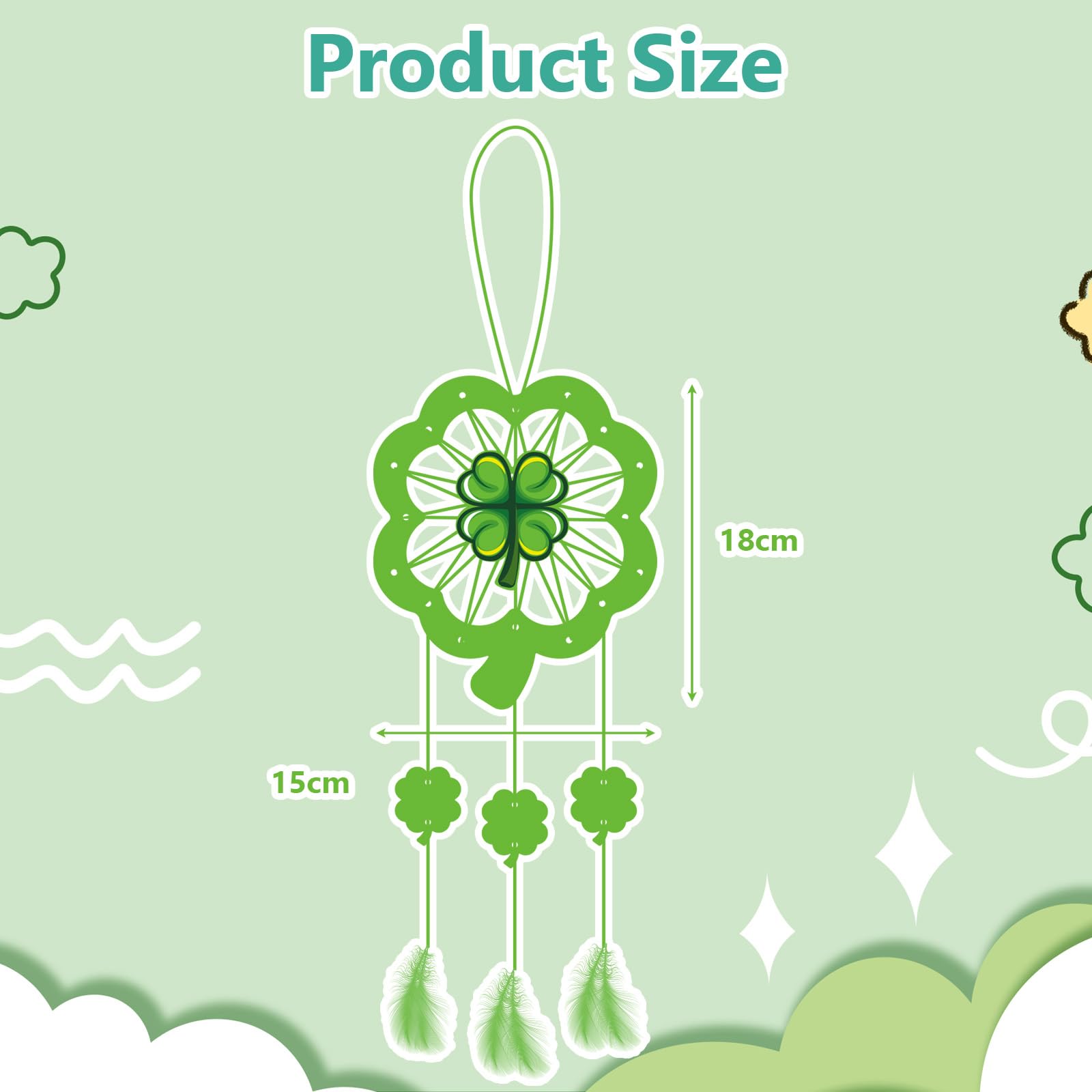 Snapklik.com : 6 Pack St. Patricks Day Dream Catcher Craft Kit For Kids ...