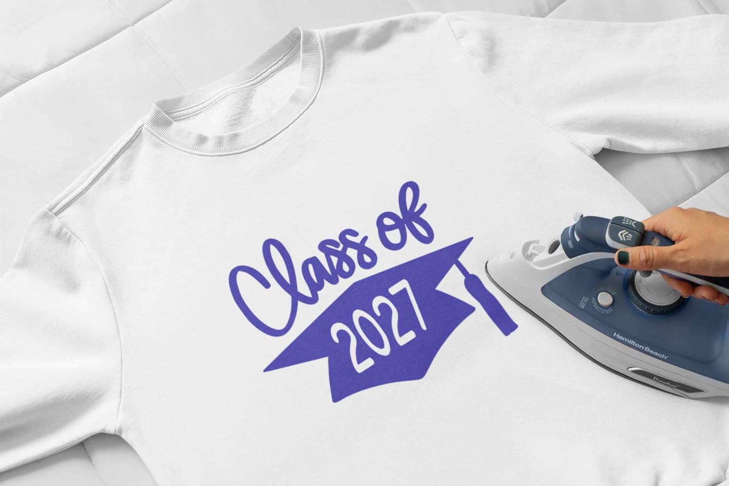 Class Of 2027 Graduation Cap Vinyl Decal, Graduation T Shirt Transfer ...