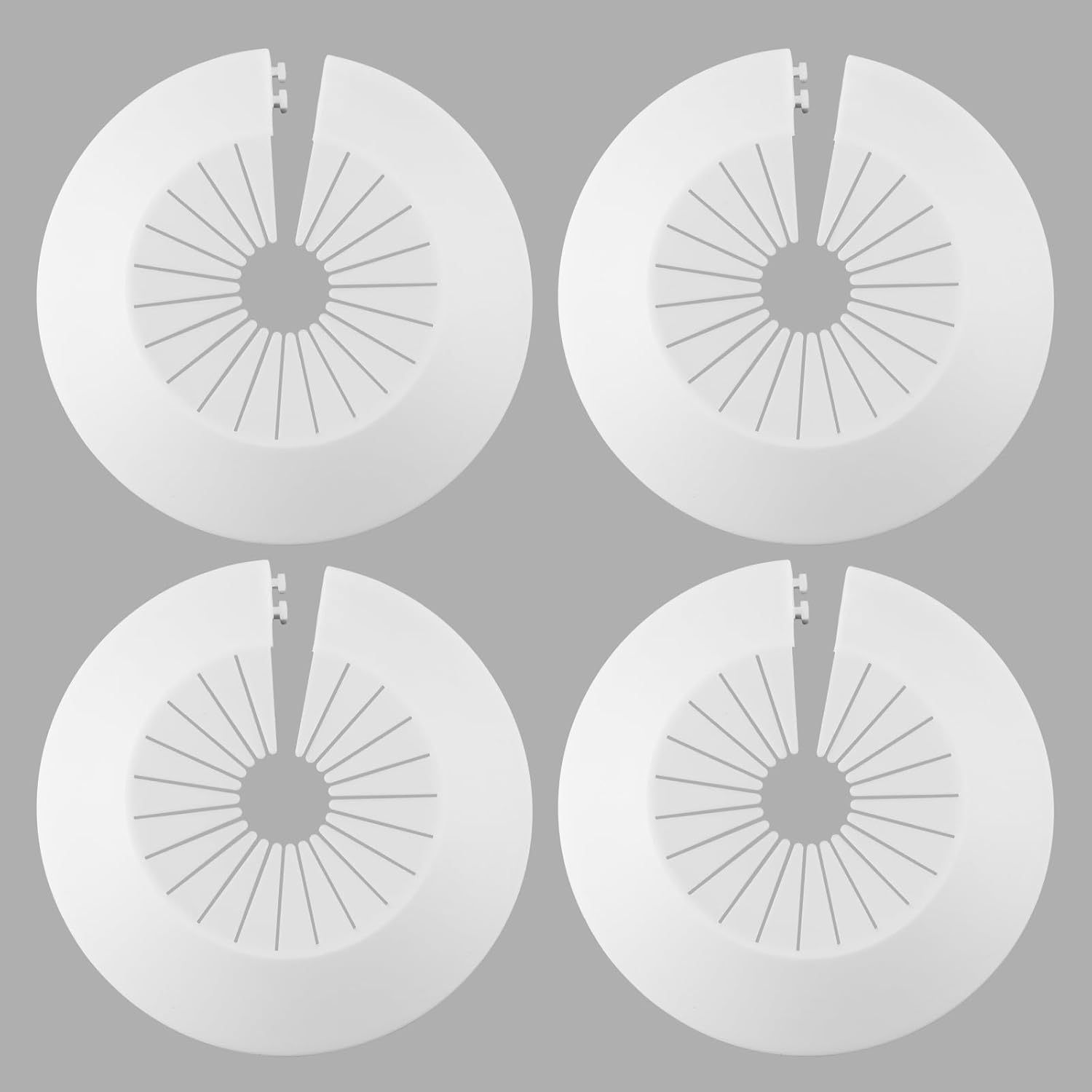 Amazon.com: 4 PCS Plastic Escutcheon Plate, 30mm-55mm Water Pipe Cover ...