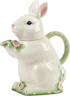 Amazon.com | Woodland Critters 32 oz. 3D Ceramic Fox Teapot – Adorable ...