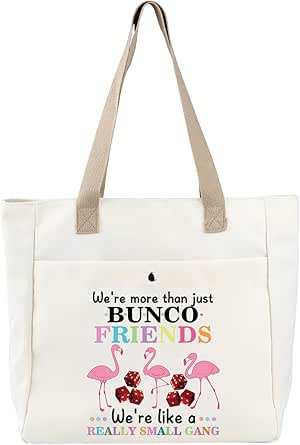 Amazon.com: BDPWSS Bunco Tote Bag Bunco Friend Gift We're More Than ...