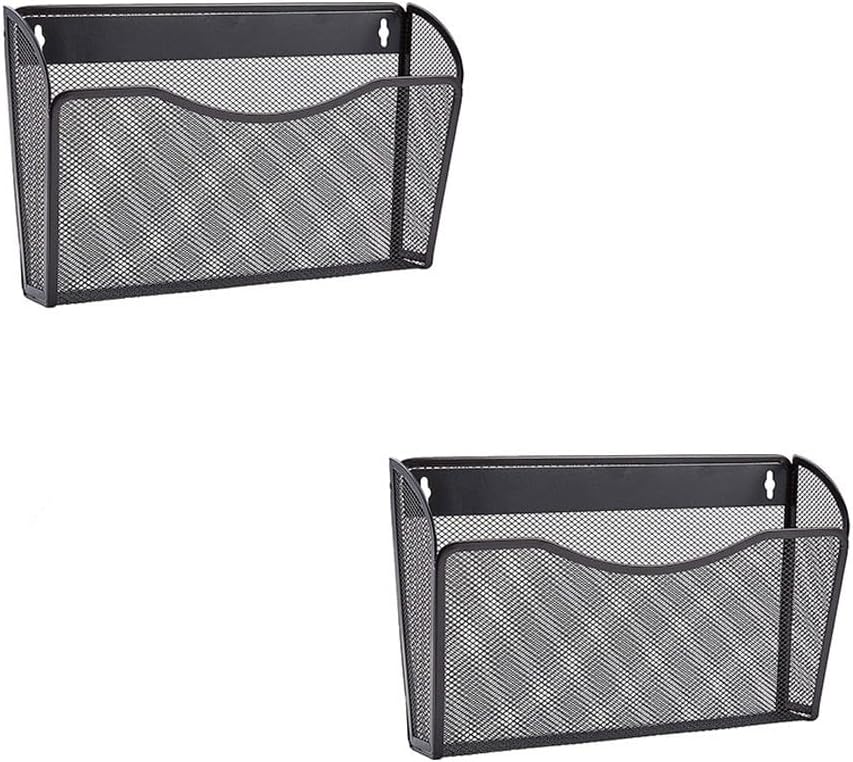 2PCS A4 Mesh Hanging Wall File Holder, Mesh Desk Organiser Mail ...