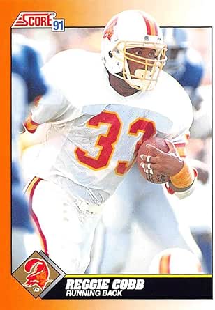 Amazon.com: 1991 Score Football #406 Reggie Cobb Tampa Bay Buccaneers ...