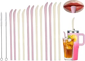 Amazon.com: Anti Wrinkle Straw 12 Pcs,Reusable Straw for 40 oz 30 oz 20 ...