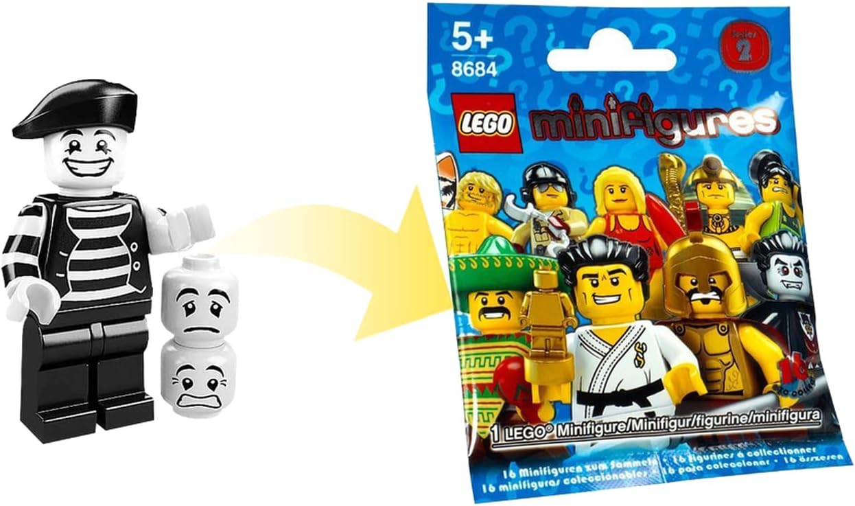 Amazon.com: LEGO - Minifigures Series 2 - MIME : Toys & Games