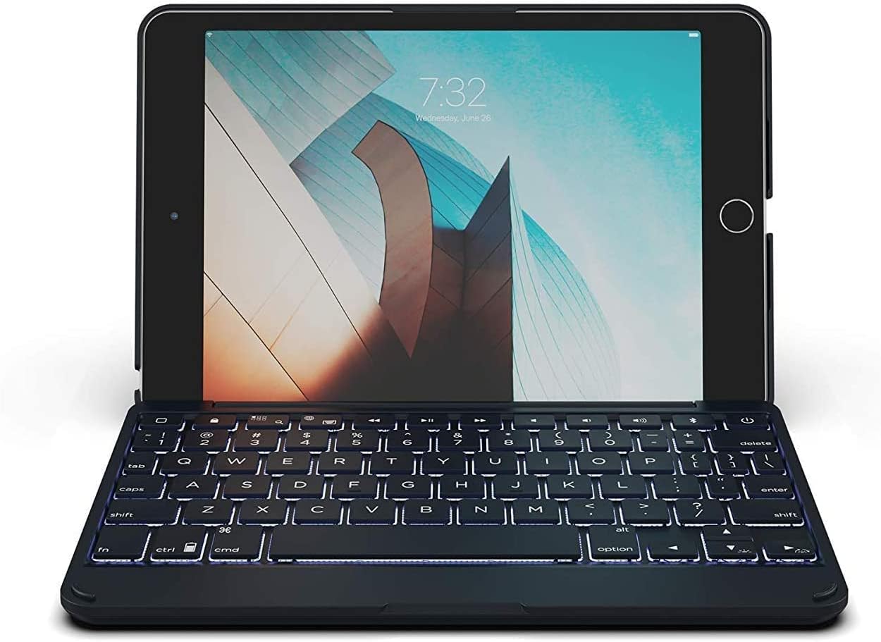 Amazon.com: ZAGG Folio - Bluetooth Tablet Keyboard - Backlit with 7 ...