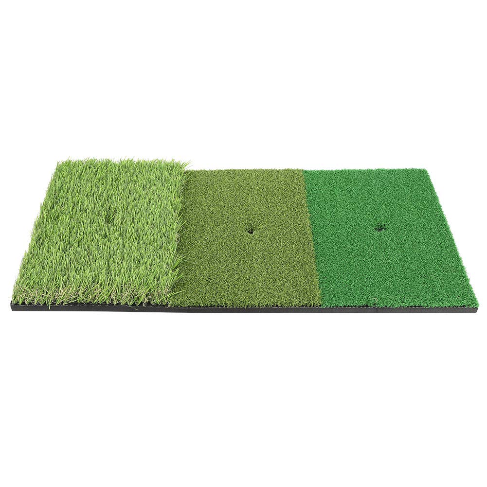 Buy 3 in 1 Golf Hitting Mat, Golf Practice Grass Mat Portable Golf ...
