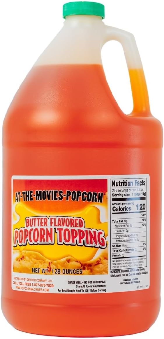 Amazon.com: Buttery Flavor Popcorn Topping (Gallon Only)
