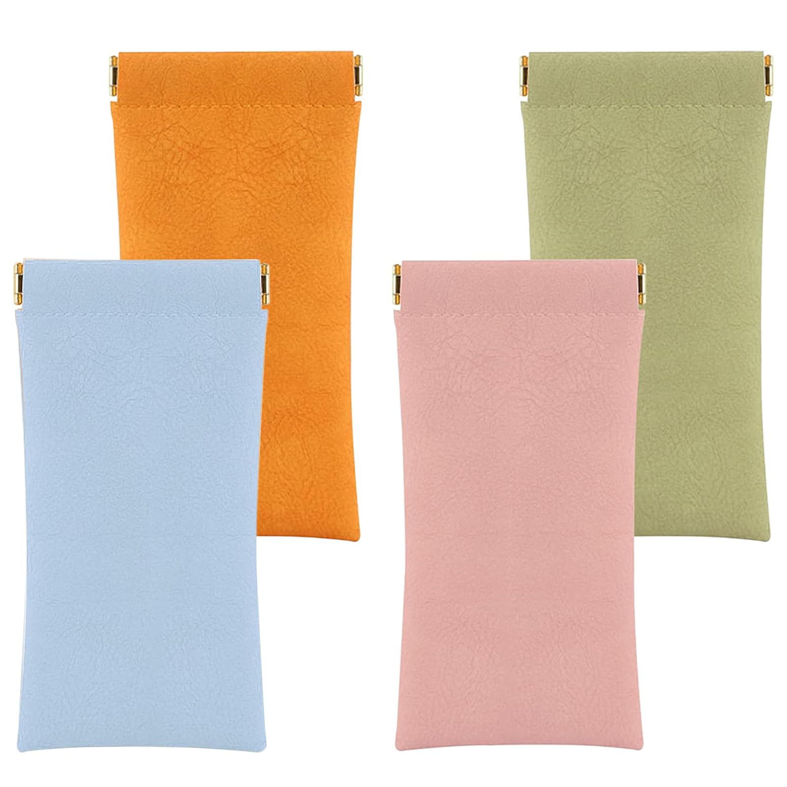 HonGien Leather Glasses Case Soft Portable Leather Glasses Pouch Waterproof Glasses Pouch Soft ...