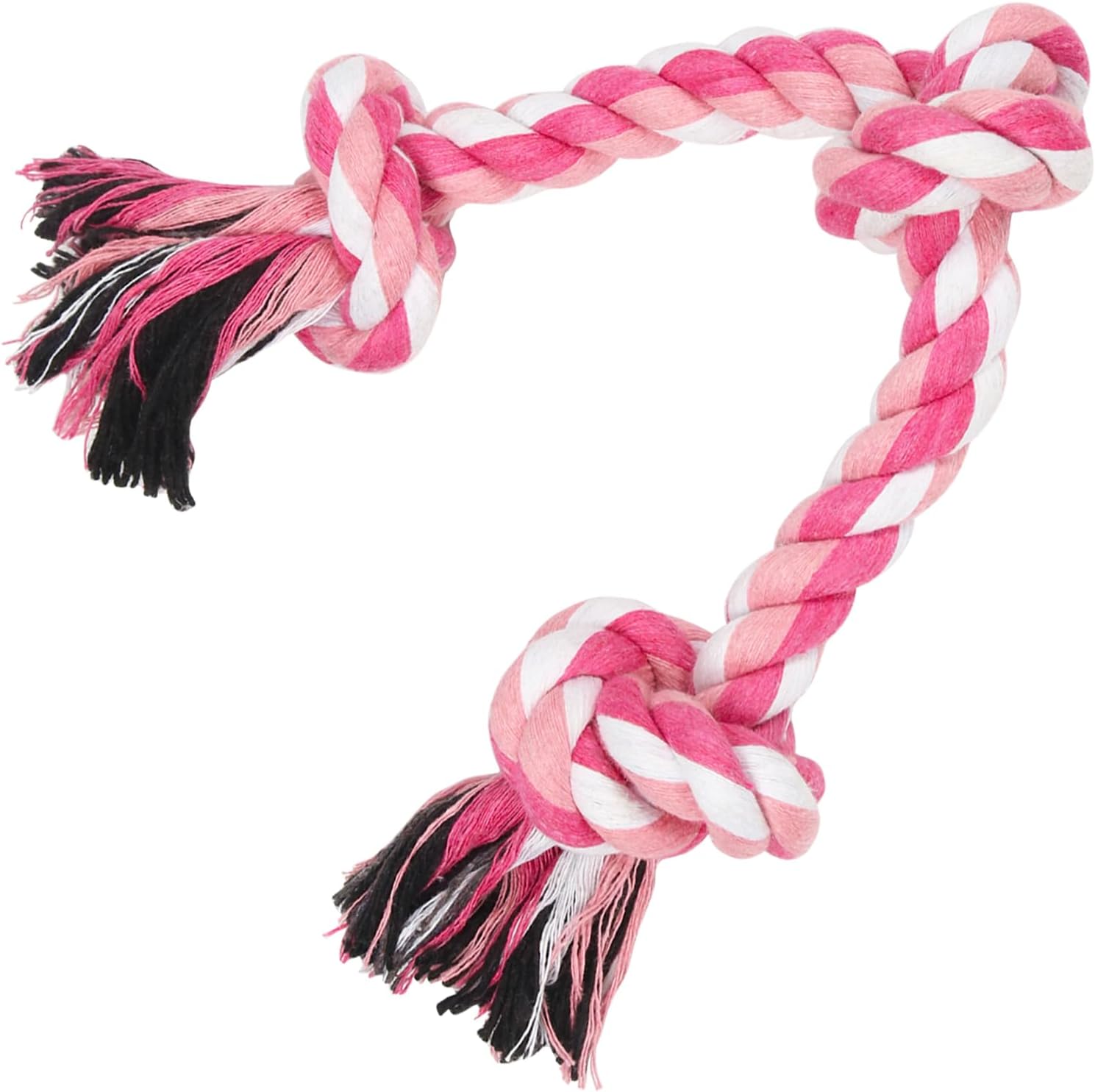 Pet Supplies : Pet Toy Ropes : Booda Fresh N Floss 2 Knot Bone Rope Dog ...