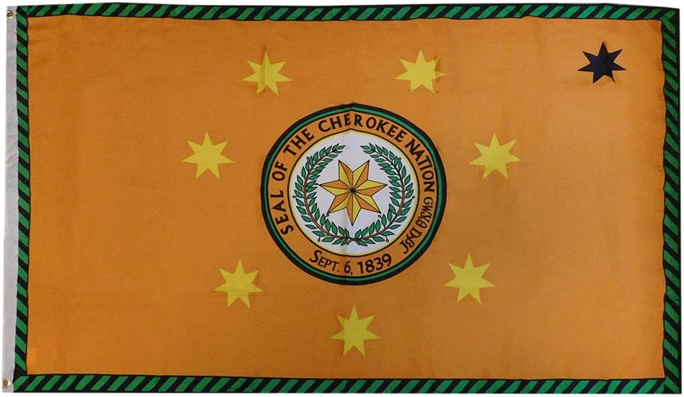 Amazon.com : Eastern Band Cherokee Flag - 3x5ft Outdoor Banner : Patio ...