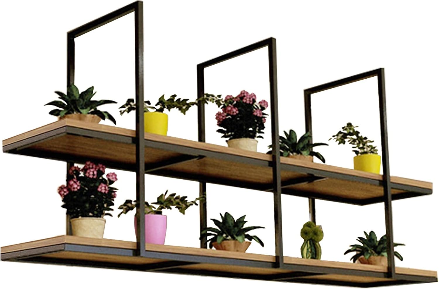 Ceiling Shelf, Frame Shelf Cubes Hanging Ceiling Type 2 Levels, Storage ...