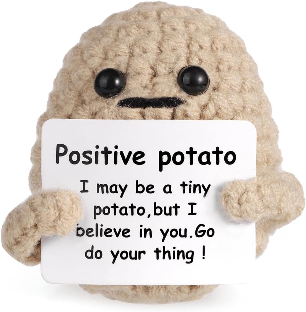 Amazon.com: TOYMIS Funny Positive Potato, 2 Inch Positive Potato Cute ...