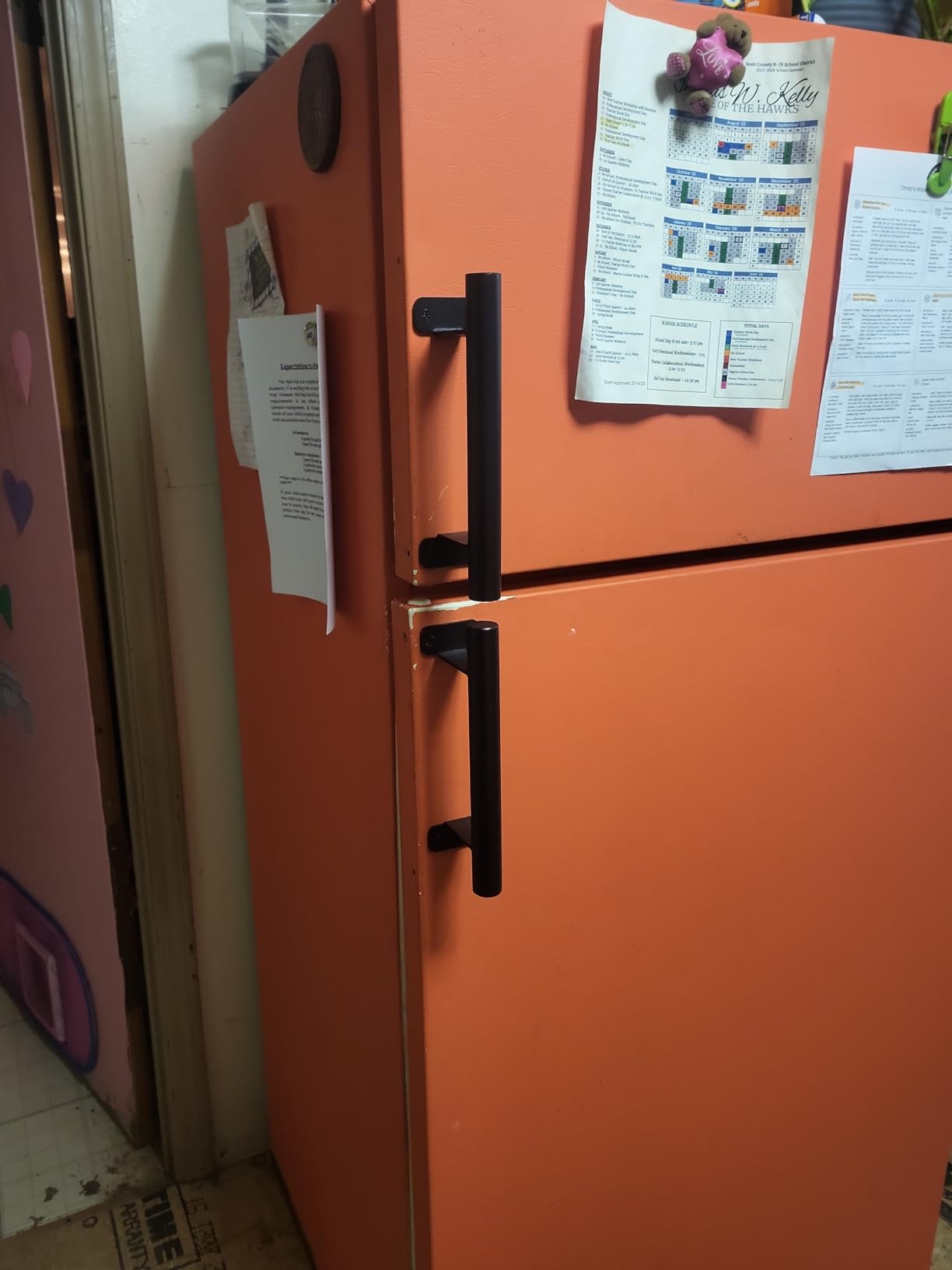 Amazon.com: Purife 16'' Metal Heavy Duty Outdoor Gate Handles Black ...