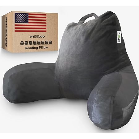 Amazon.com: ComfortSpa Reading Pillow for Bed Adult Size, Back Rest ...