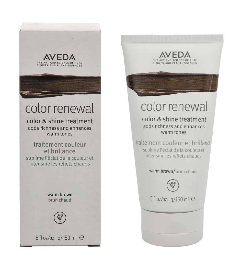 Amazon.com: Aveda Color Renewal Color & Shine Treatment - Warm Brown ...