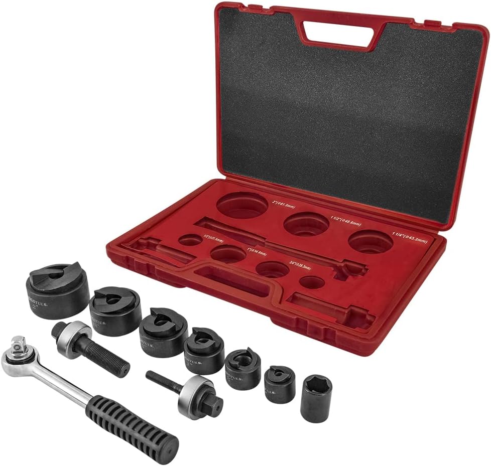 KLEIN TOOLS 53732SEN | Juego de 6 Sacabocados | Cortes Precisos en ...