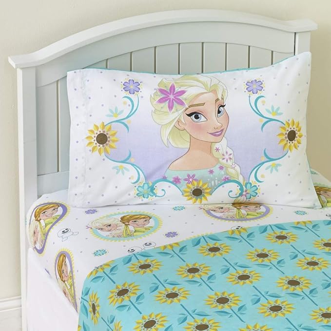 Amazon.com: Disney Frozen Sunshine Fever Sheet Set Twin Size : Home ...