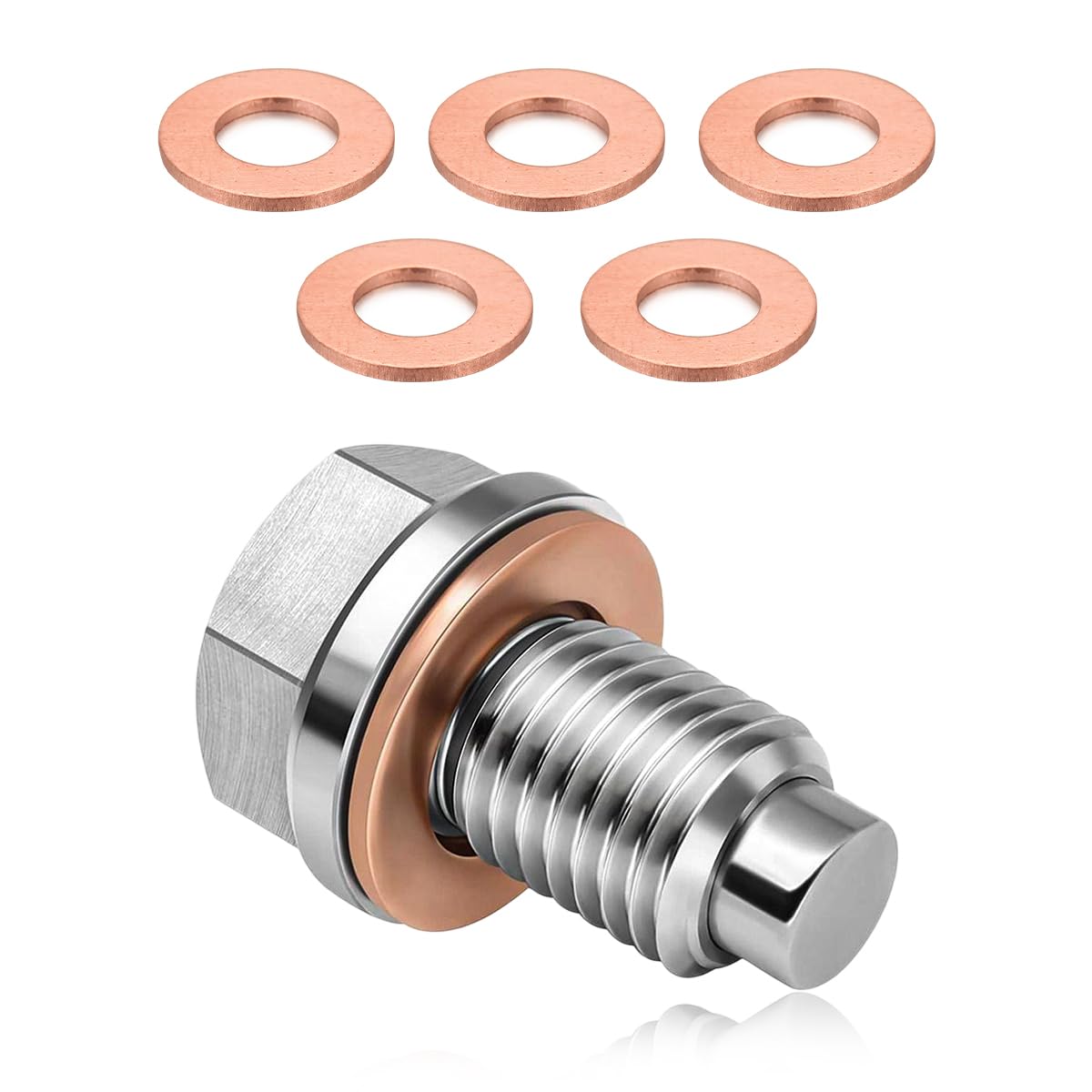 Amazon.com: Wevdn Magnetic Oil Drain Plug, Aluminum M12×1.5 Sump Drain ...